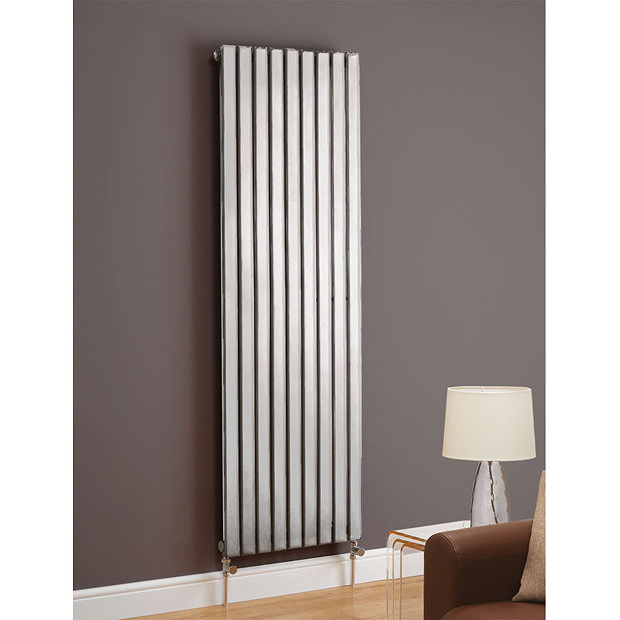 Boston Straight Designer Radiator - Chrome at Victorian Plumbing UK