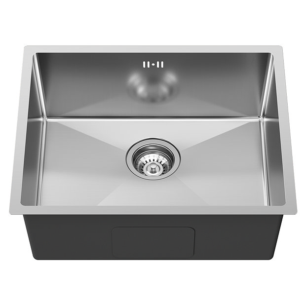 Bower 1.0 Bowl Inset or Undermount Stainless Steel Kitchen Sink 540 x 440mm