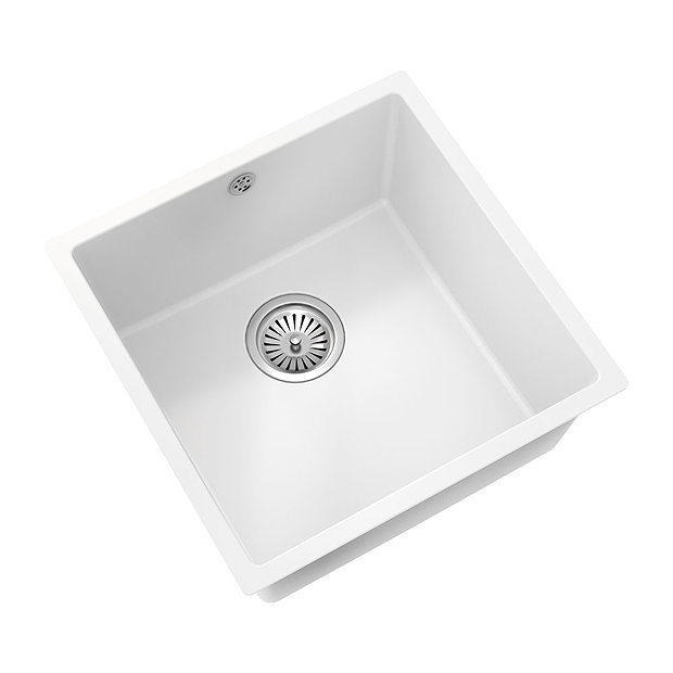 Bower 1.0 Bowl Matt White Inset or Undermount Composite Kitchen Sink