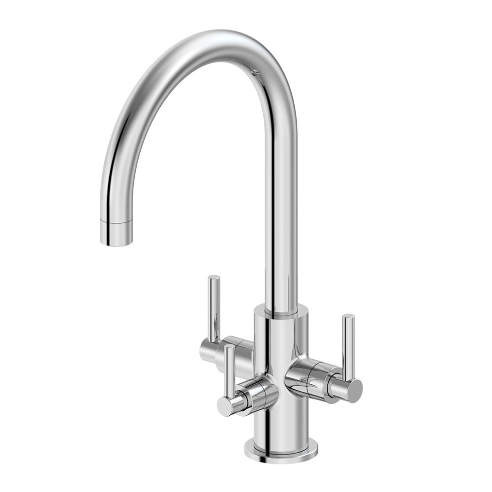 Bower 3-in-1 Instant Boiling Water Tap - Modern Chrome with Boiler & Filter
