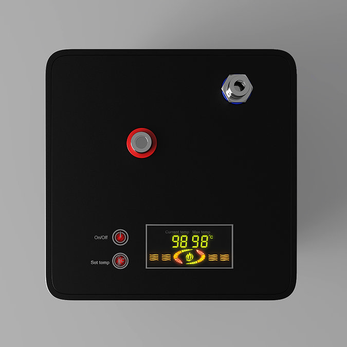 Bower 3-in-1 Instant Boiling Water Tap - Modern Matt Black with Boiler ...