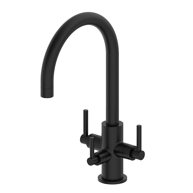 Bower 3-in-1 Instant Boiling Water Tap - Modern Matt Black with Boiler ...