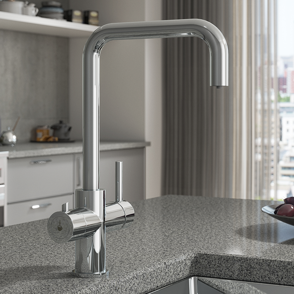 Bower 4-in-1 Instant Boiling Water Tap with Chiller - Chrome