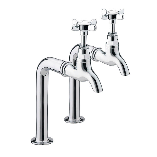 Bristan 1901 Traditional Bib Taps And Upstands | Victorian Plumbing