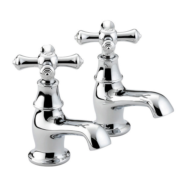 Bristan Colonial Basin Taps - Chrome Plated