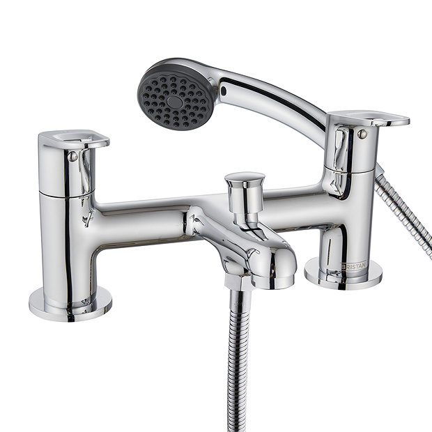 Bristan Iris Chrome Bath Shower Mixer with Kit - IRS-BSM-C