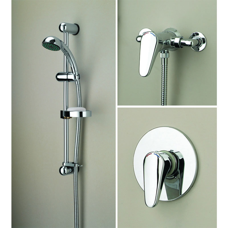 Bristan - Jute Concealed/Exposed Shower Valve with Adjustable Riser at ...