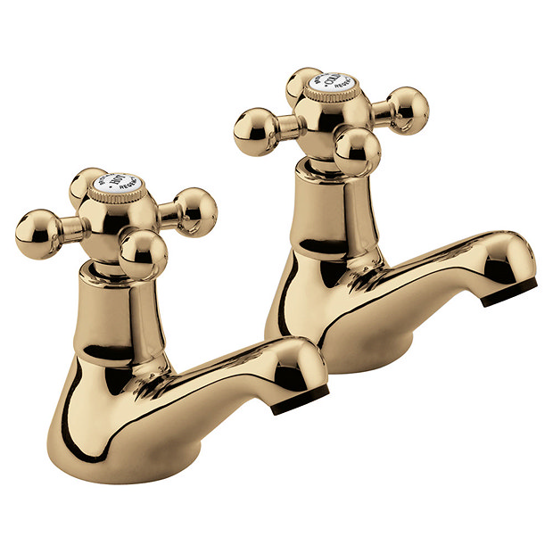 Bristan - Regency Basin Taps - Gold Plated - R-1/2-G at Victorian ...
