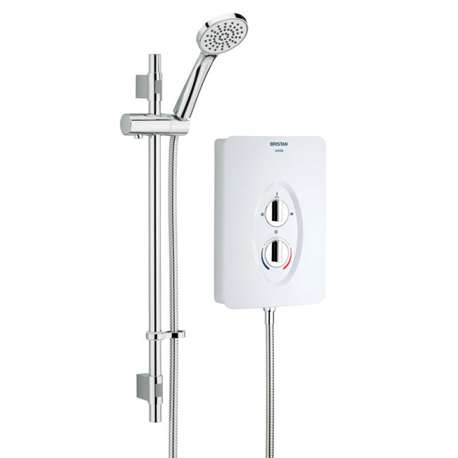 Bristan Smile Electric Shower - White at Victorian Plumbing UK