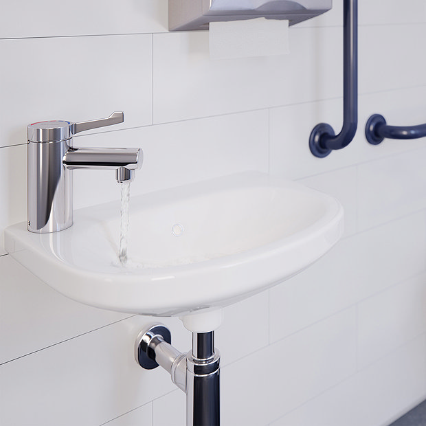 Bristan Solo2 TMV3 Mono Basin Mixer Tap With Long Lever Handle ...