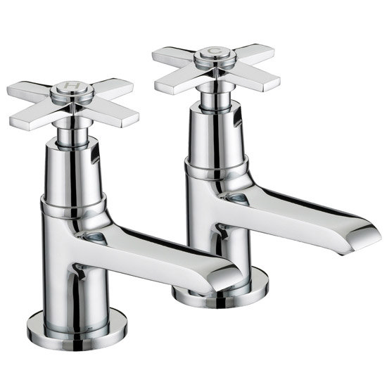 Bristan Twist Contemporary Basin Taps - Chrome - TW-1/2-C at Victorian ...