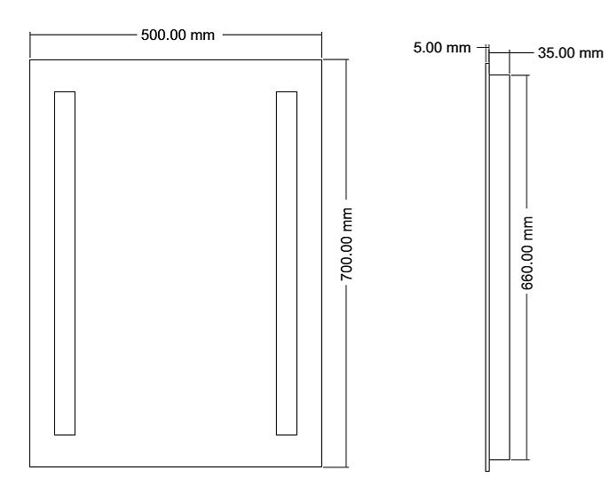 Battery Operated Bathroom Mirror - LED | Victorian Plumbing