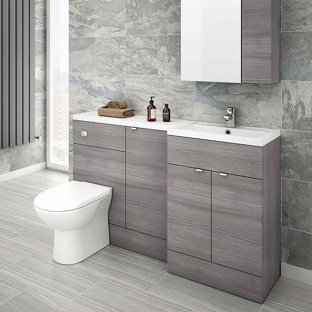Brooklyn Grey Avola Combination Furniture Pack - 1500mm Wide at ...