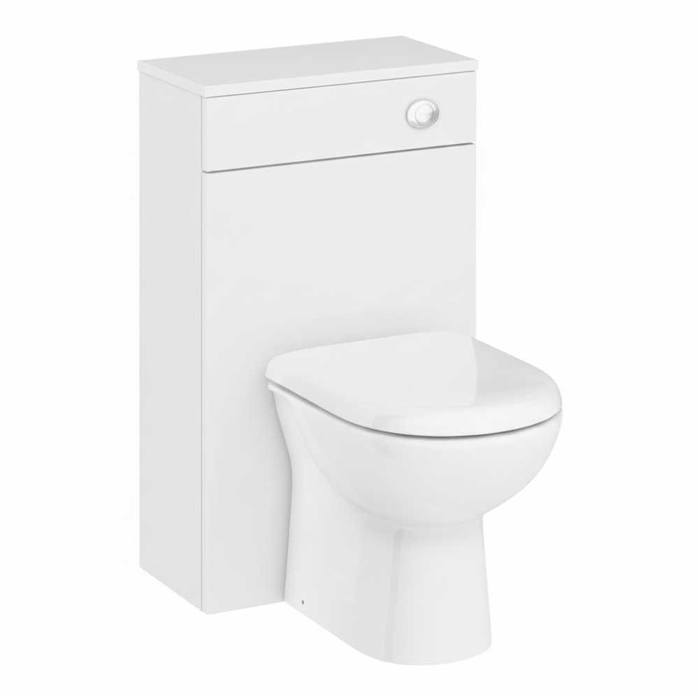 Brooklyn WC Unit With Cistern | White Gloss | Victorian Plumbing.co.uk