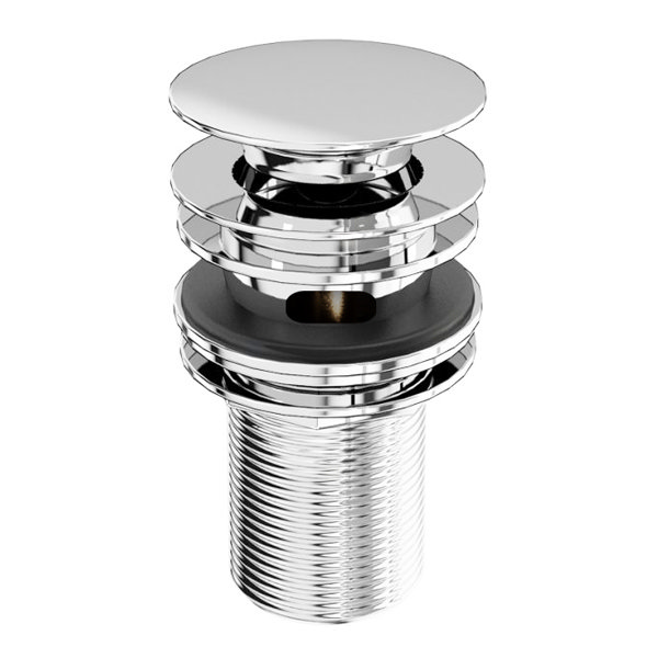 Burlington "Click-Clack" Slotted Push Button Basin Waste - W11 at ...