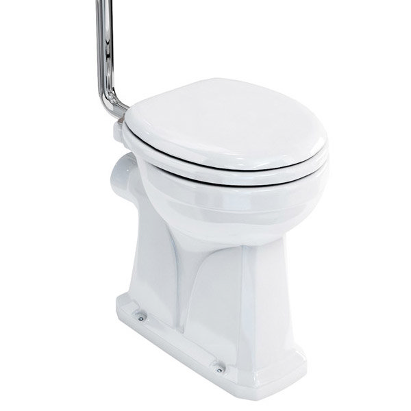 Burlington Regal High Level Raised Height Toilet with White Ceramic ...