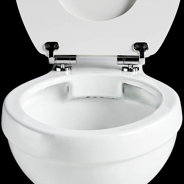 Burlington Rimless Close Coupled WC with 520mm Front Push Button Cistern