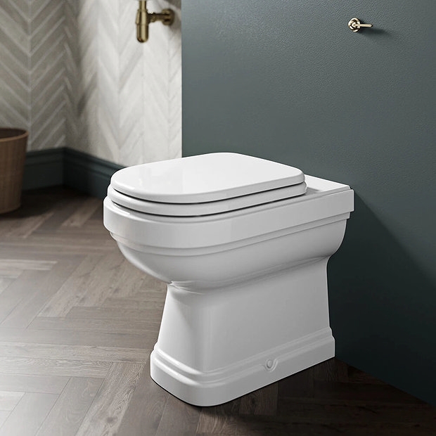 Burlington Riviera Back To Wall Toilet with Soft Close Seat