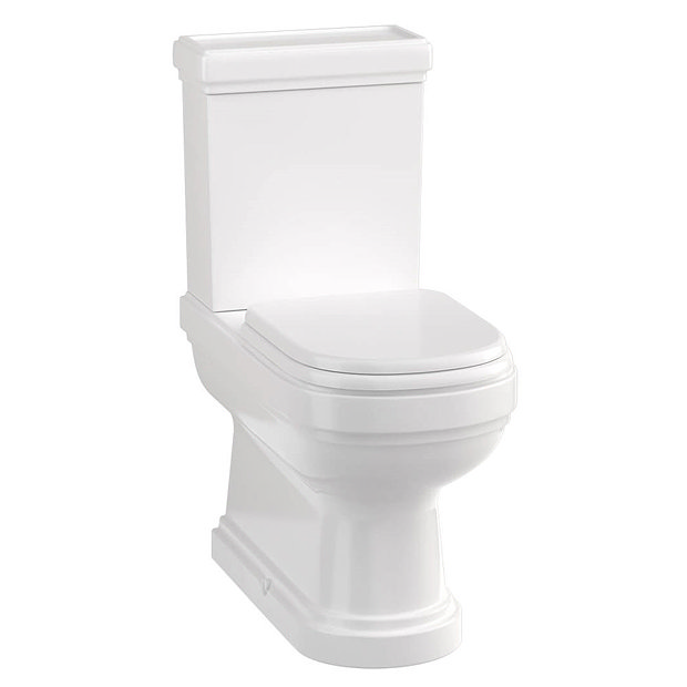Burlington Riviera Close Coupled BTW Toilet with Soft Close Seat