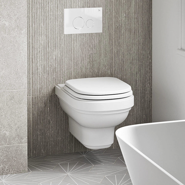 Burlington Riviera Hung Toilet with Soft Close Seat