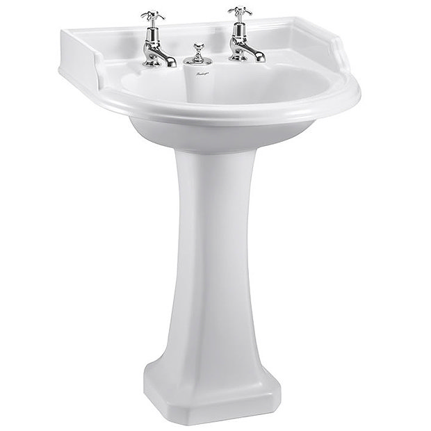 Burlington Classic Round Basin with Invisible Overflow/Waste and ...