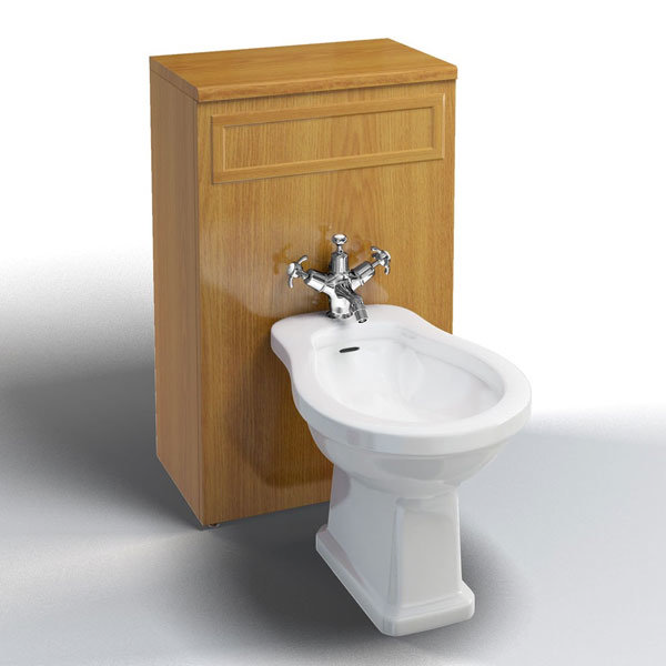 Burlington Traditional Bidet with Back to Wall Unit - Oak at Victorian ...