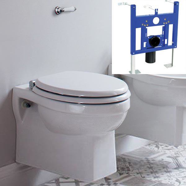 Burlington Traditional Cistern & Wall Hung Frame | Victorian Plumbing