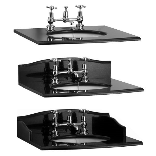 Burlington Two Vanity Units & Vanity Joining Unit with Granite & Inset ...