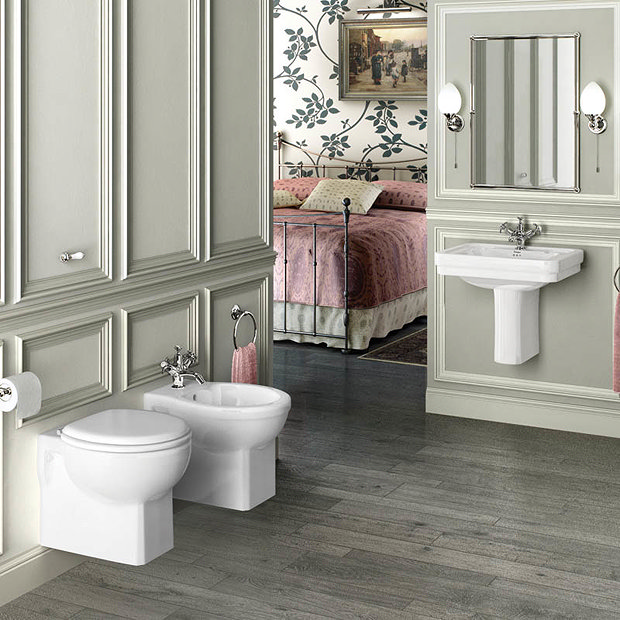 Burlington Wall Hung WC Pan - P10 at Victorian Plumbing UK