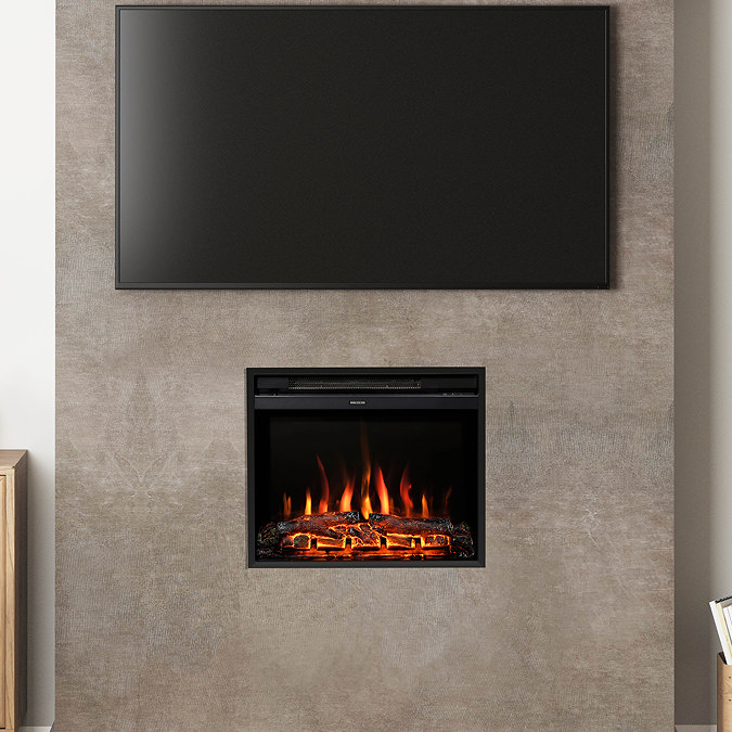 Caldo Ignis 22" Black Inset Wall Mounted Electric Fire