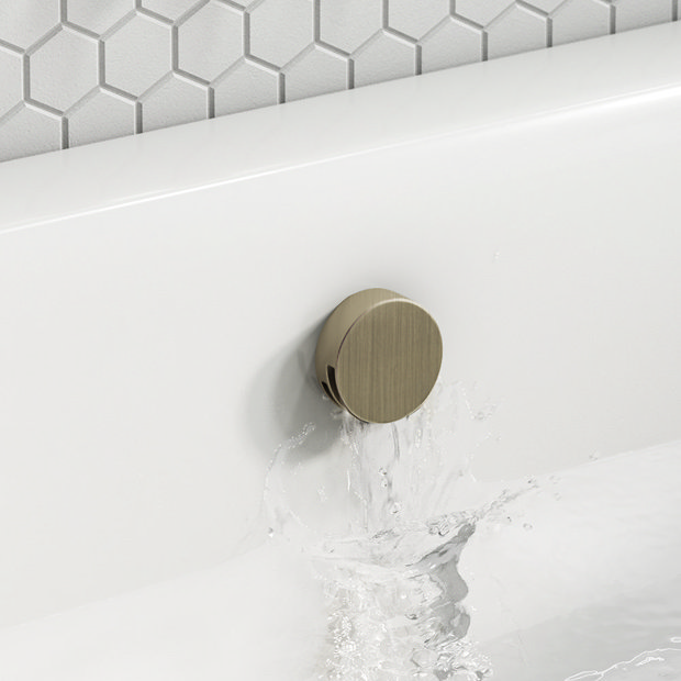 Chatsworth 1928 Antique Brass Overflow Bath Filler With 3/4" Deck Bath ...