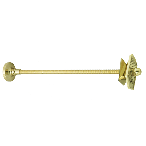 Chatsworth 1928 Column Radiator Wall Stay Bracket Brushed Brass ...