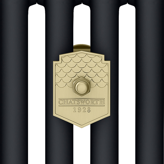 Chatsworth 1928 Column Radiator Wall Stay Bracket Brushed Brass ...