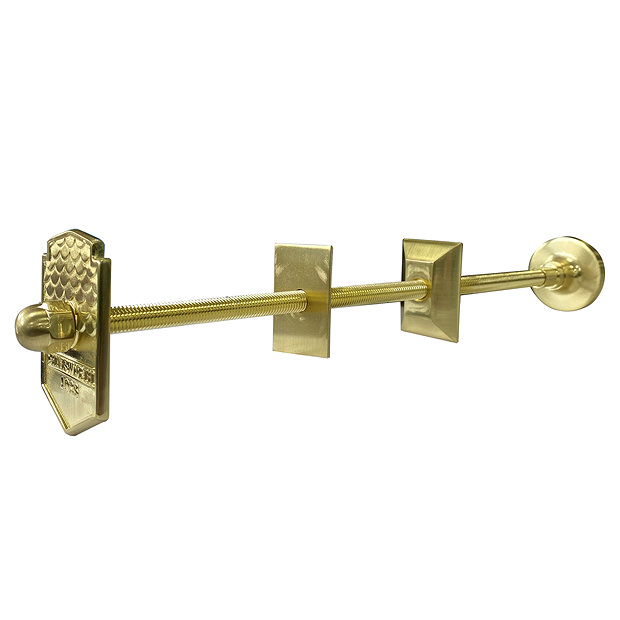 Chatsworth 1928 Column Radiator Wall Stay Bracket Brushed Brass ...