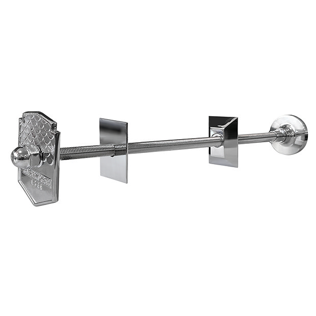 Chatsworth 1928 Column Radiator Wall Stay Bracket Polished Chrome ...