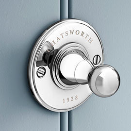 Double Robe Hook - Chrome | Victorian Plumbing