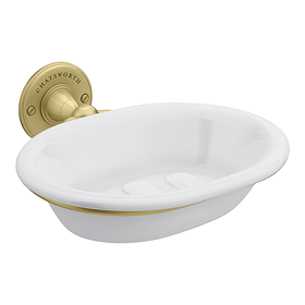 Chatsworth Traditional Brushed Brass Double Robe Hook