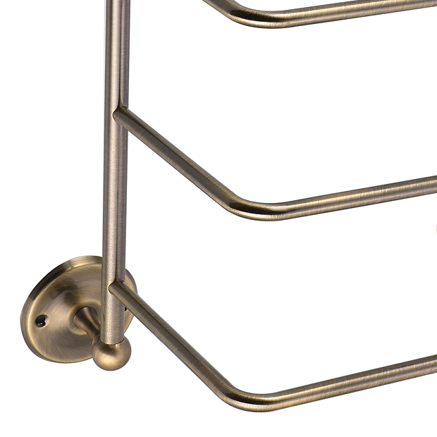 Chatsworth Antique Brass Traditional Towel Stacker | Victorian Plumbing UK