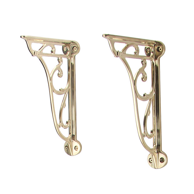Chatsworth Ornate Cistern/Basin Wall Brackets - Brushed Brass