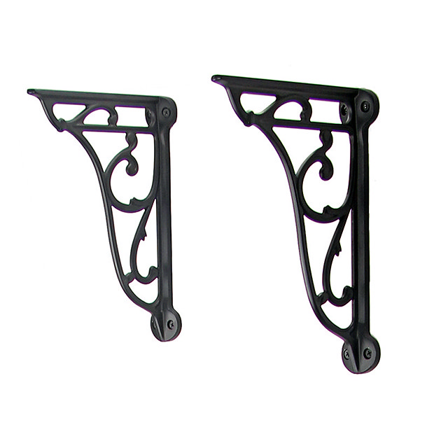 Chatsworth Ornate Cistern/Basin Wall Brackets - Matt Black