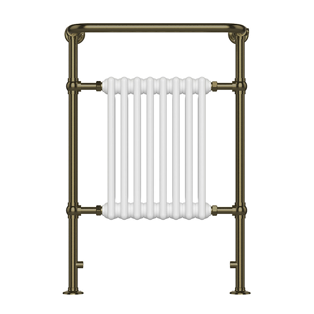 Chatsworth Savoy Antique Brass Traditional Heated Towel Rail Radiator
