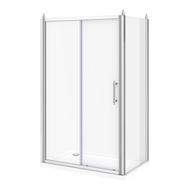 Chatsworth Traditional 1200 x 700mm Sliding Door Shower Enclosure ...