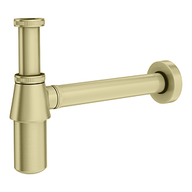 Trafalgar Basin with Upstand and Traditional Brushed Brass Wash Stand ...