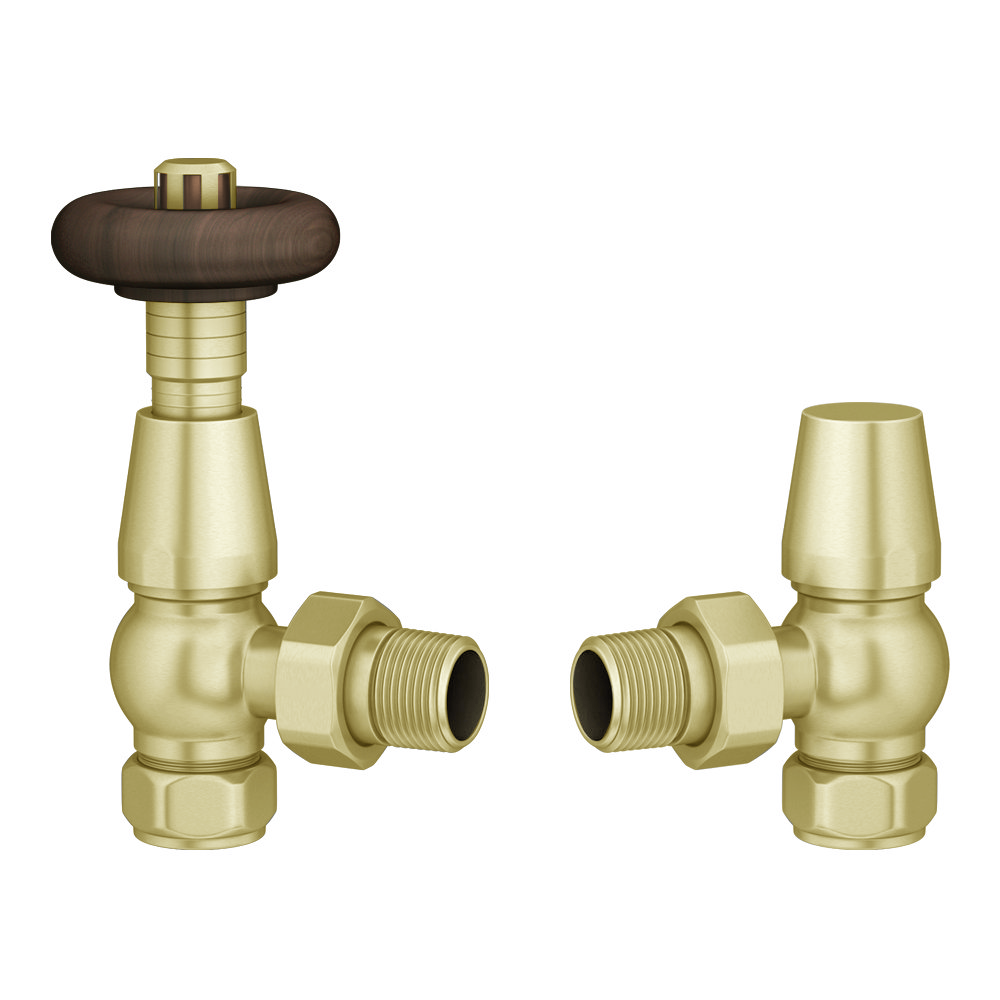 Chatsworth Traditional Brushed Brass Thermostatic Radiator Valve ...