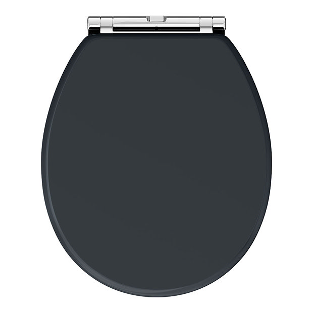 Chatsworth Traditional Graphite Semi-Recessed Vanity Unit w. Matt Black ...