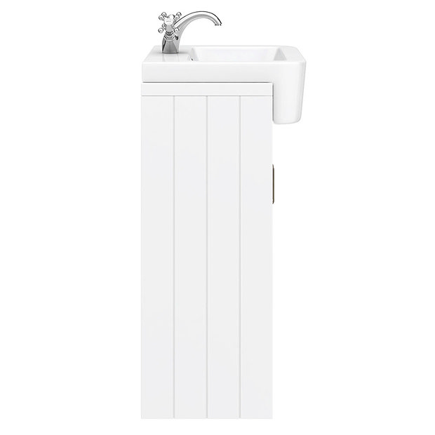 Chatsworth Traditional White Semi-Recessed Vanity - 600mm Wide ...