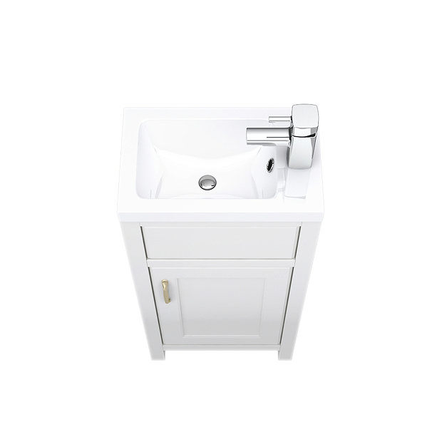 Chatsworth Traditional Small Vanity | White | Victorian Plumbing