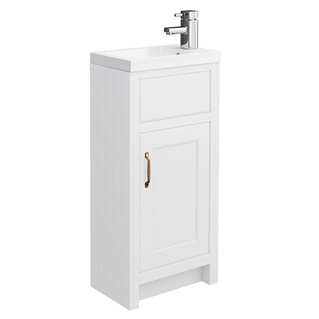 Chatsworth Traditional Small Vanity | White | Victorian Plumbing