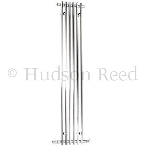 Strand Vertical Designer Radiator - Chrome at Victorian Plumbing UK