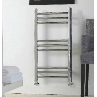 Cloakroom Ladder Designer Towel Rail 340 x 700mm - Chrome - Ex Display ...